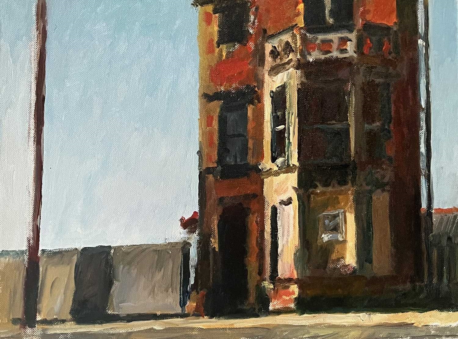 Mark Samuel | street scene with a single multi-storey building (2008 ...