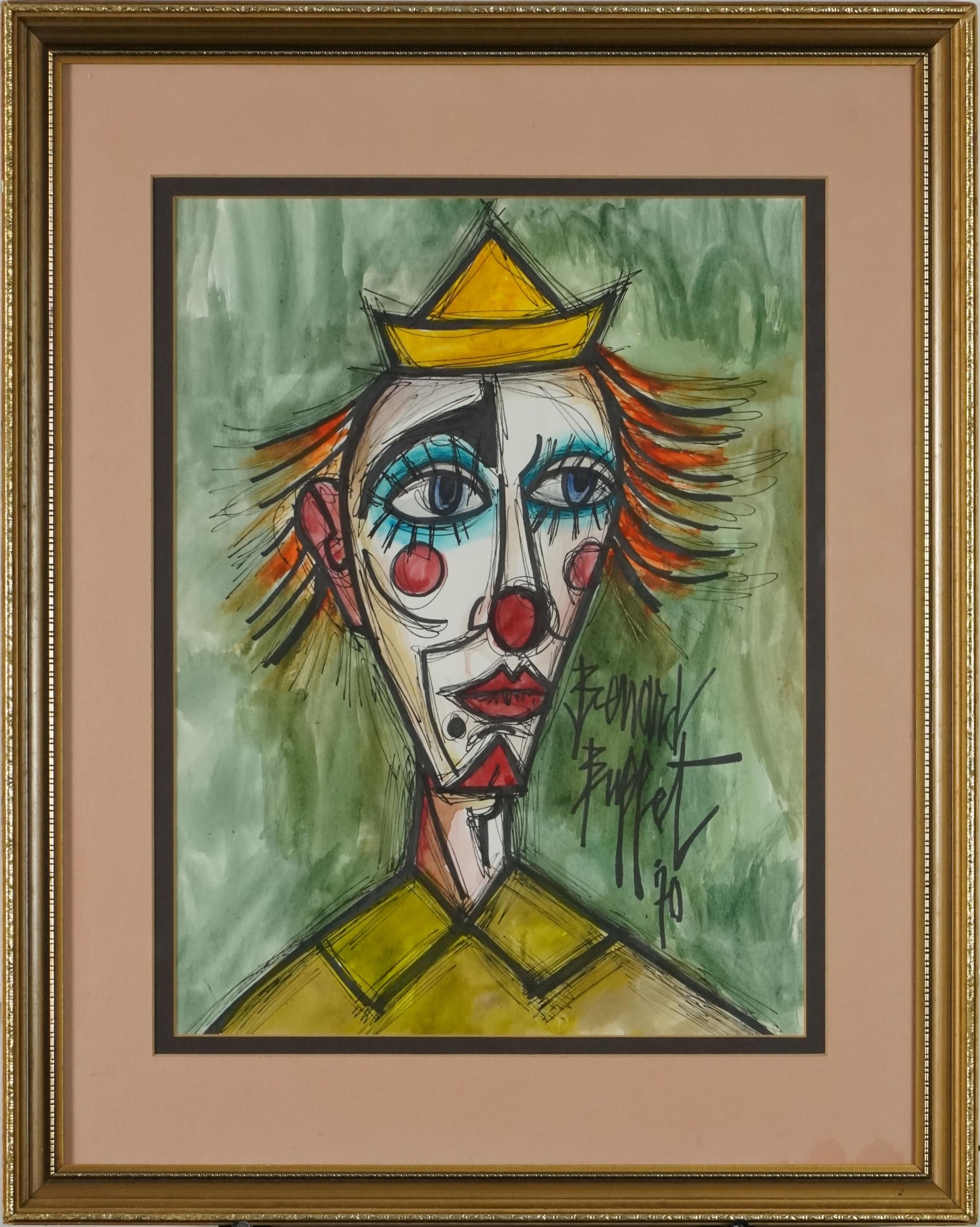 Bernard Buffet | Clown (1970) | MutualArt