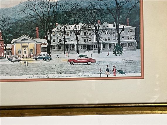 Norman Rockwell | Signed Normal Rockwell print in frame | MutualArt