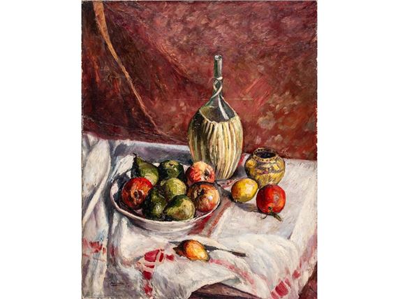 Abraham Weinbaum | Nature morte aux pommes et aux poires (1918) | MutualArt