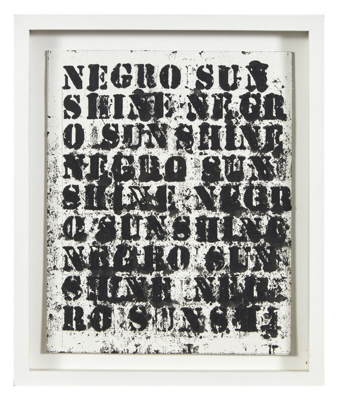 Glenn Ligon | Glenn Ligon (American, b. 1960) Study for Negro Sunshine ...