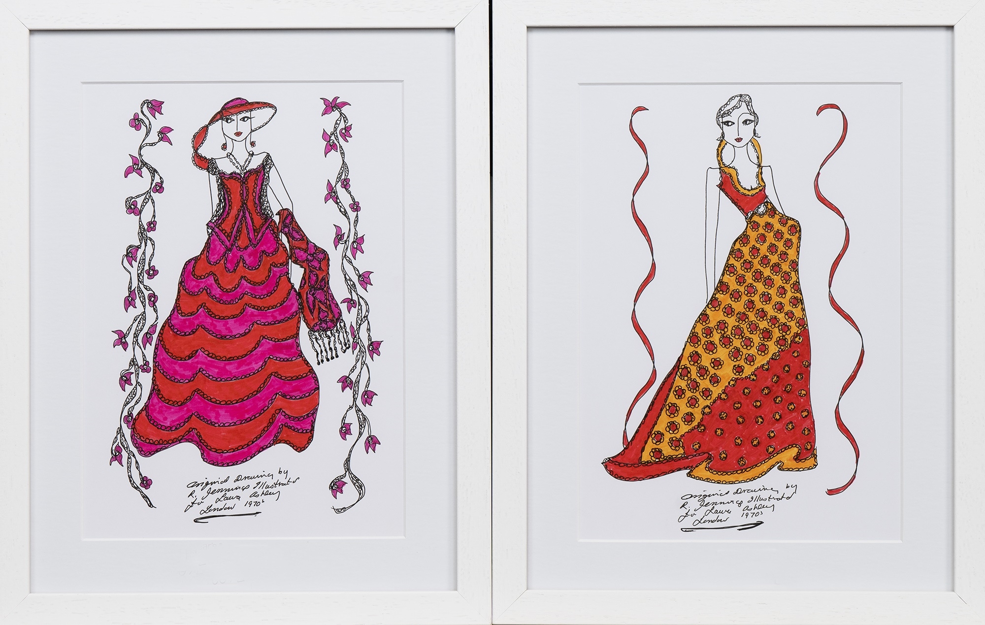 Roz Jennings | ROZ JENNINGS, TWO ORIGINAL ILLUSTRATIONS OF DESIGNS FOR ...