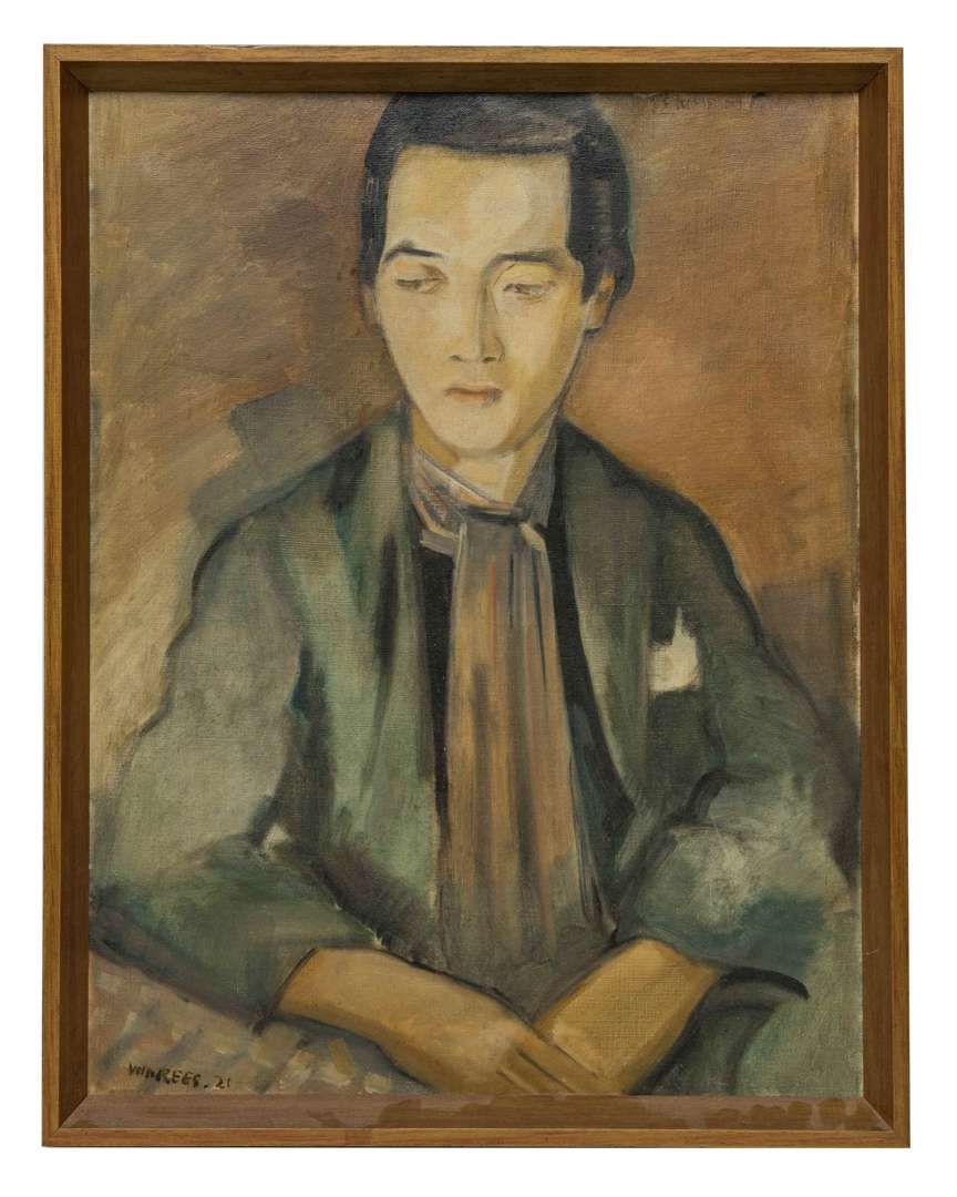Otto Van Rees | Portrait of a Japanese artist (1921) | MutualArt