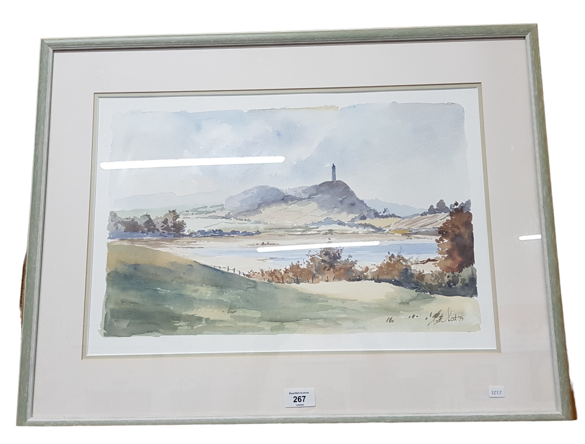 Colin Smith | COLIN SMITH - WATERCOLOUR -SCRABO FROM CASTLE ESPIE - 53CM X 36CM | MutualArt