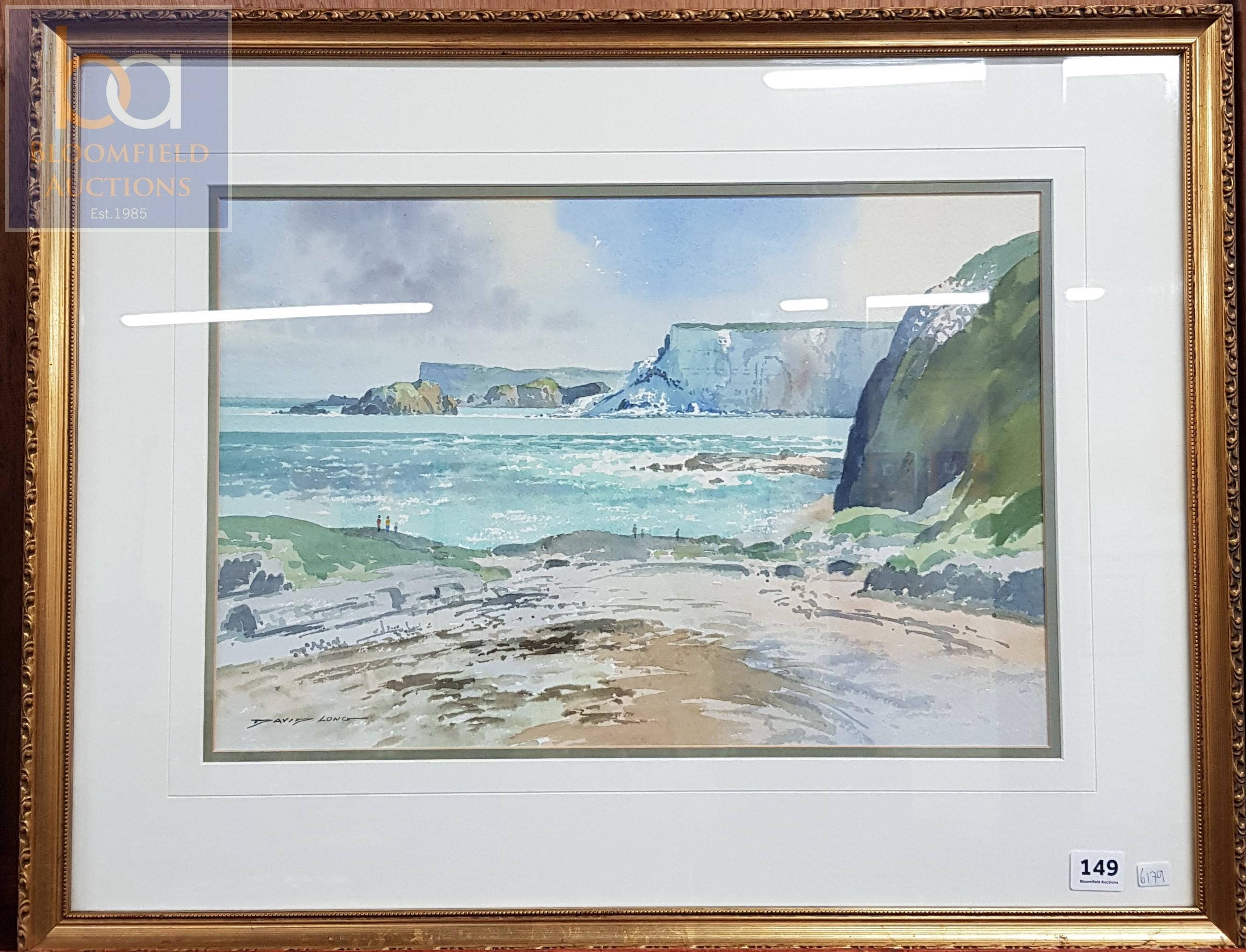 David Long | DAVID LONG WATERCOLOUR FAIR HEAD 19X13 | MutualArt