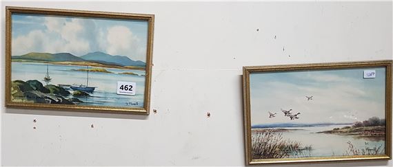 George Farrell | PAIR OF GEORGE FARRELL WATERCOLOURS | MutualArt