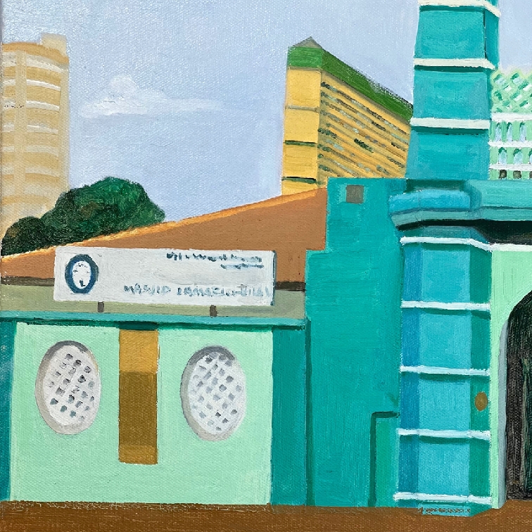 Huang Li | EVELYN HUANG OIL PAINTING MASJID JAMAE (2020) | MutualArt