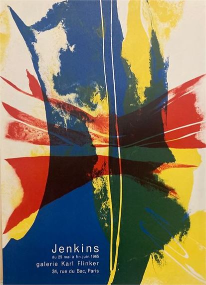 Paul Jenkins | Paul JENKINS Lithograph poster for the Karl FLINKER ...
