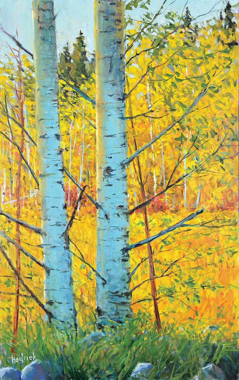 Ron Hedrick | Aspen Twins | MutualArt