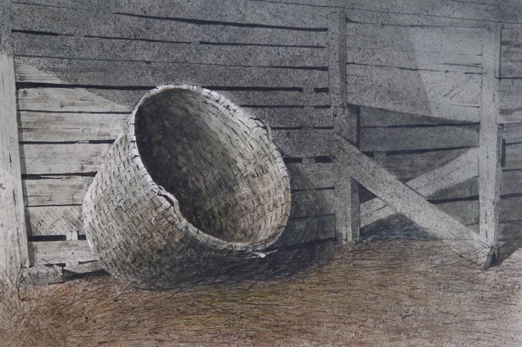 Ronnie Wells | RONNIE WELLS OIL PAINTING (BASKET | MutualArt