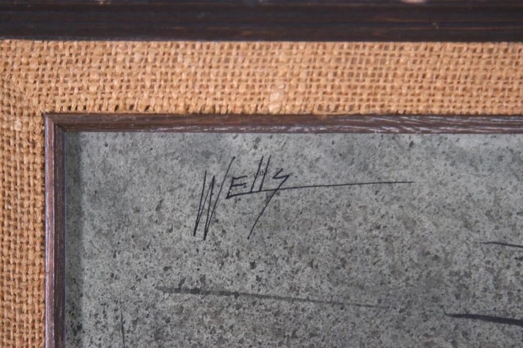 Ronnie Wells | RONNIE WELLS OIL PAINTING (BASKET | MutualArt