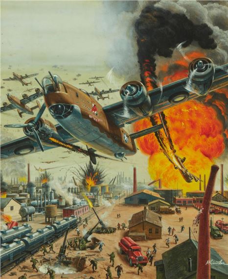Morton Künstler | B-24 Raid on Ploesti | MutualArt