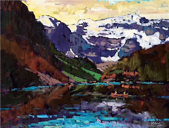 Neil Patterson | Paddling Lake Louise (1999) | MutualArt