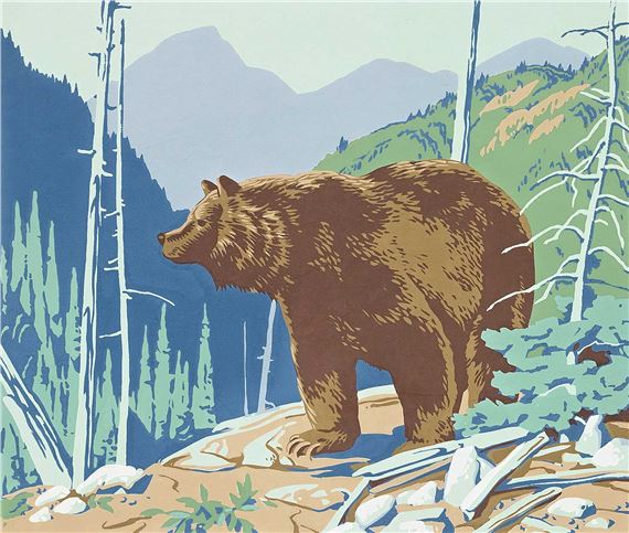 Alfred Joseph Casson | Grizzly Bear (Circa 1930) | MutualArt