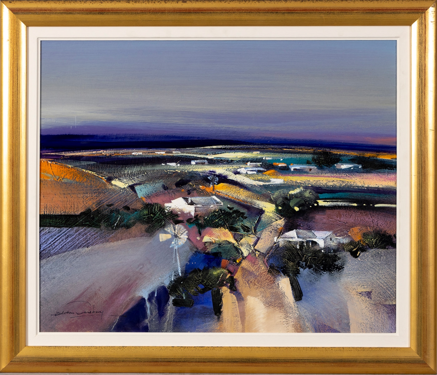 Derric Van Rensburg | landscape with windmill | MutualArt