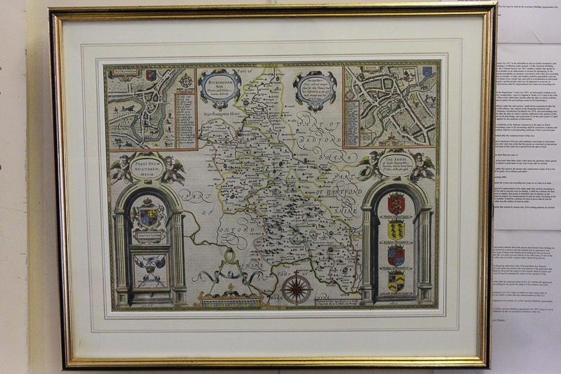John Speed | A 17th century John Speed (Johan Speede) hand coloured map ...