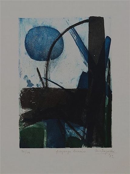 Michiyoshi Deguchi | Michiyoshi Deguchi etching signed (1973) | MutualArt
