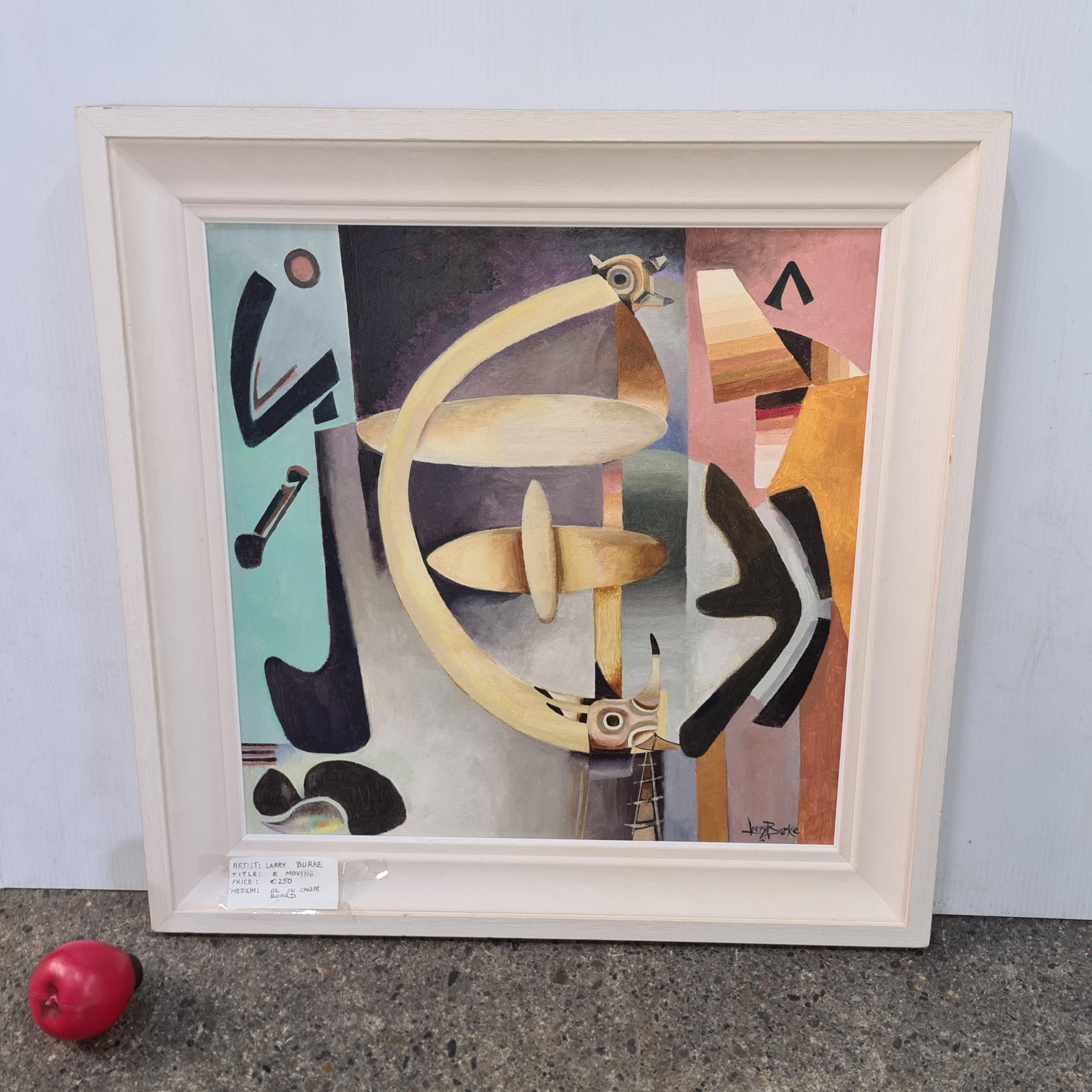 Larry Burke | E Moving'. Features a surreal composition rooted in ...