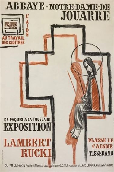 Jean Lambert-Rucki | LAMBERT RUCKI Poster lithograph exhibition Abbaye ...
