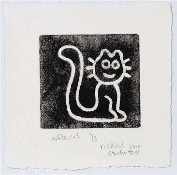 Richard Scott | White Cat' | MutualArt