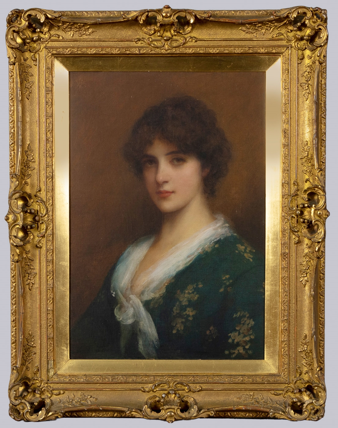 Samuel Luke Fildes | Portrait of Mrs Arthur James (1895) | MutualArt