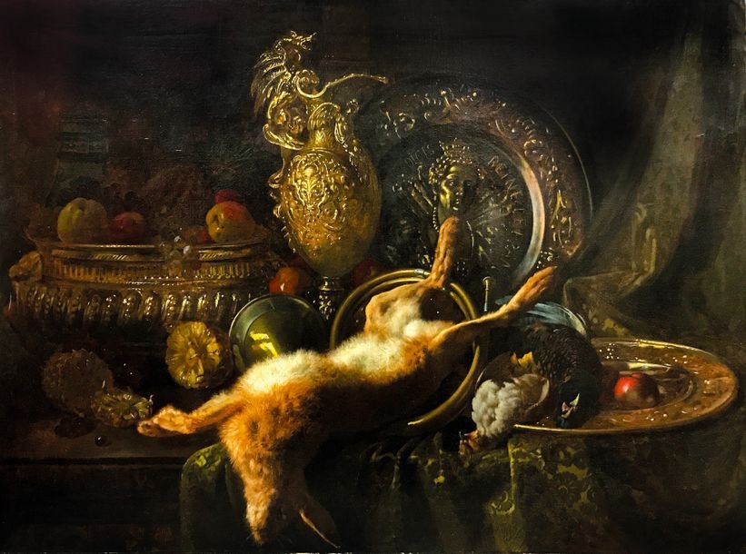 Philippe Rousseau | Still Life with Hare and smith | MutualArt