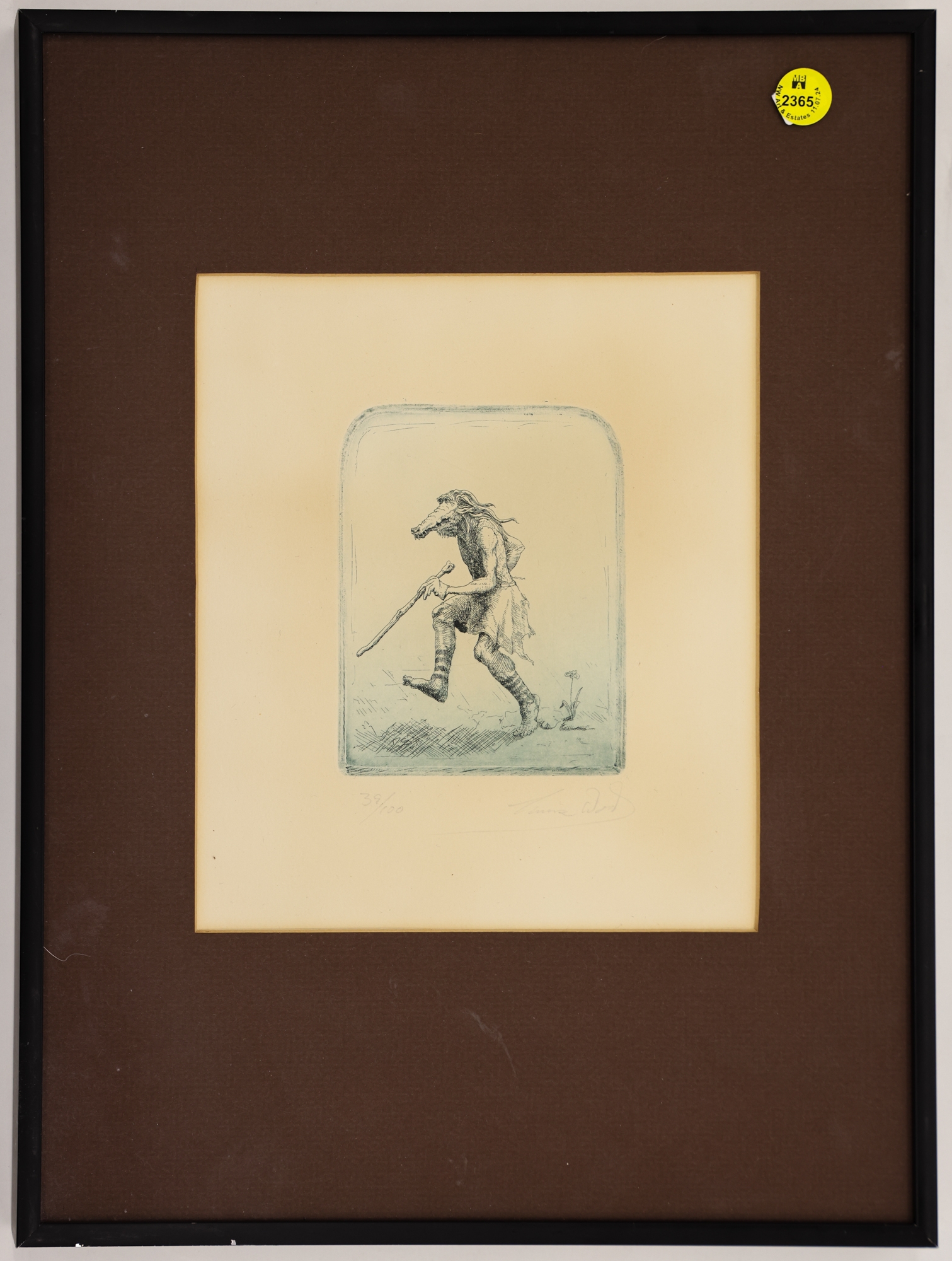 Thomas Wood | Thomas Wood ''Forest Walker'' S/N Etching Framed 16''x12 ...