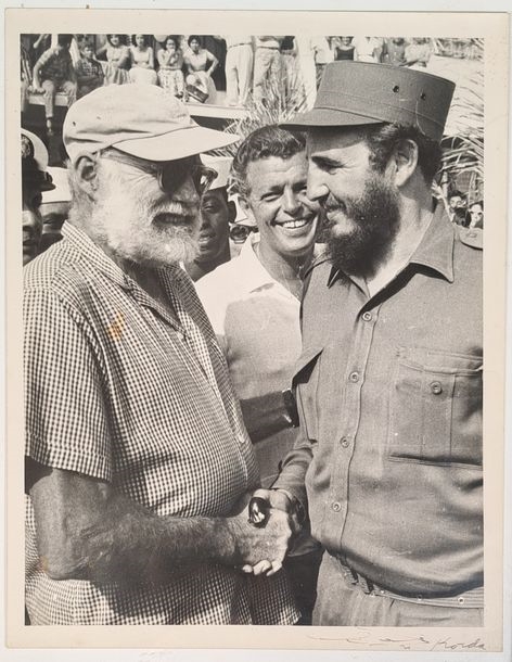 Alberto Korda | Ernest Hemingway and Fidel Castro. Circa 1960. . On ...