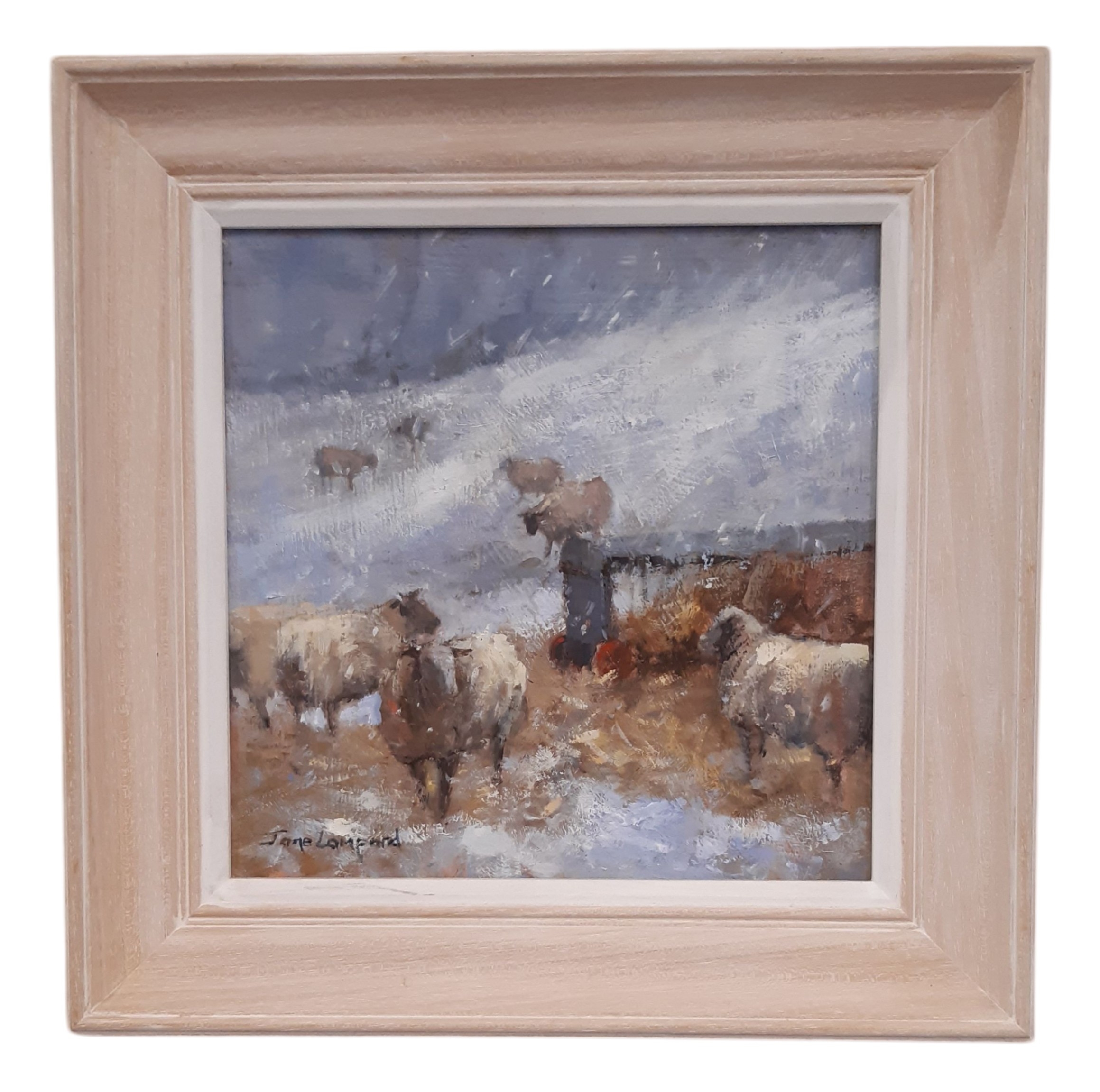 Jane Lampard | The Sheepfold with Winter Hay | MutualArt