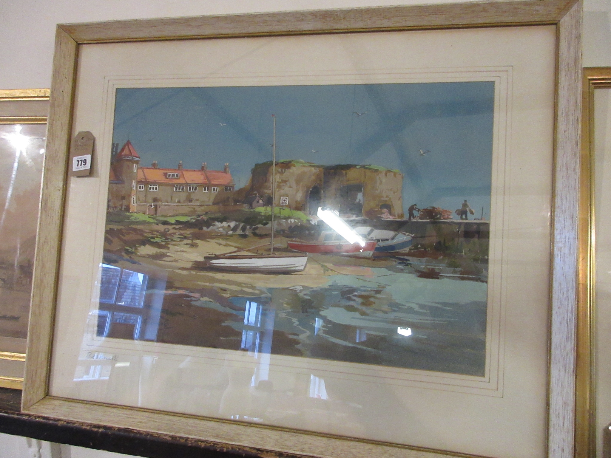 Ronald Moore | MIXED MEDIA PICTURE OF BEADNELL NORTHUMBERLAND BY RONALD ...