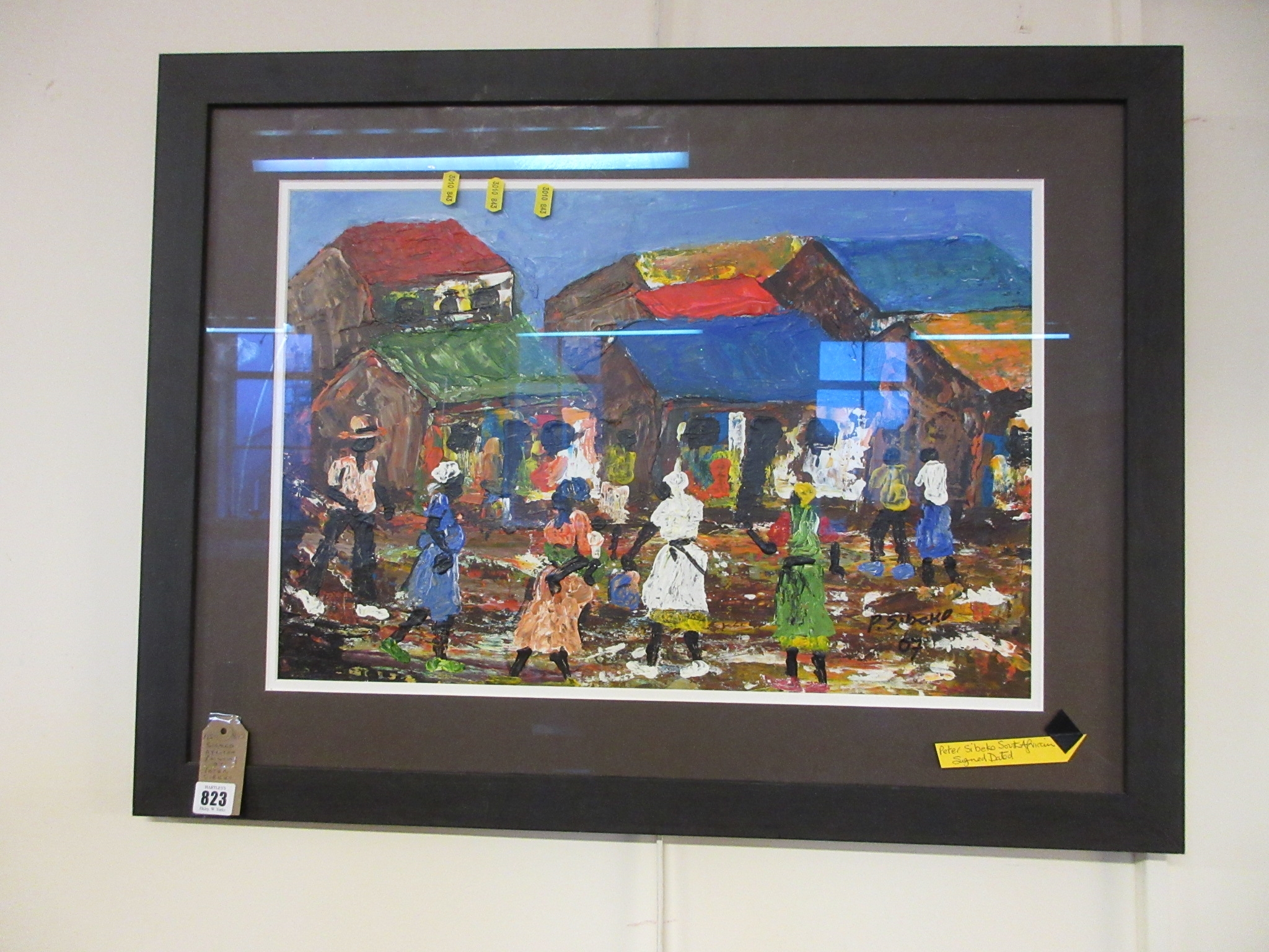 Peter Sibeko | SIGNED AFRICAN PAINTING BY PETER SIBEKO | MutualArt