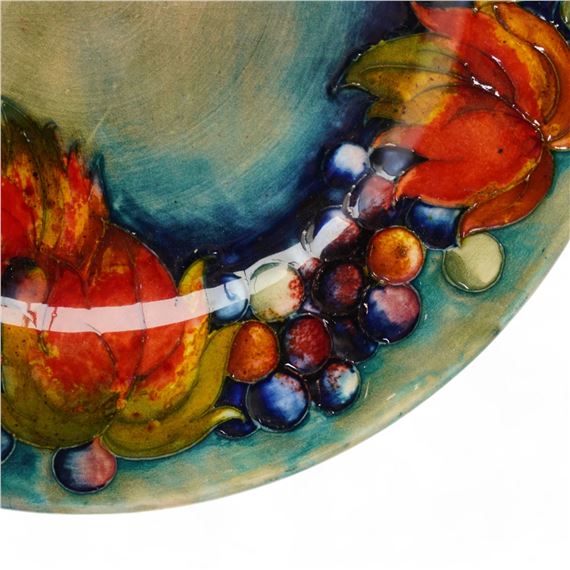 William Moorcroft | William Moorcroft plate decorated with the leaves ...