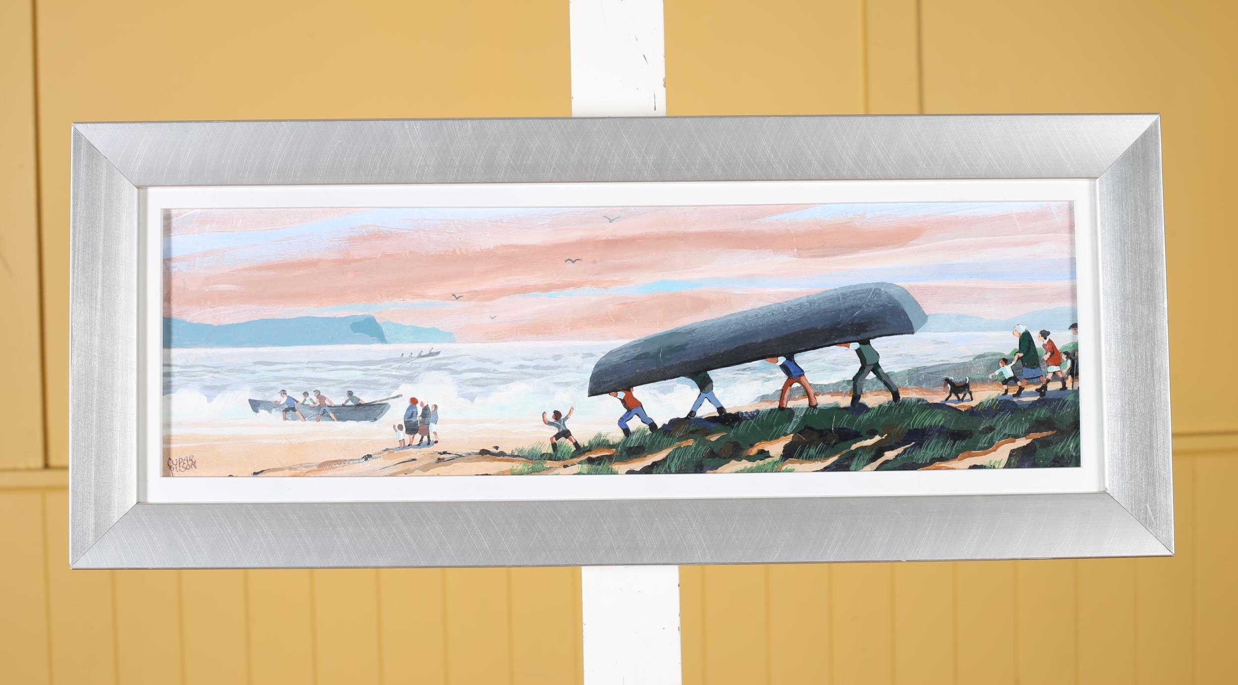 Cupar Pilson | CUPAR PILSON Launching the Currachs Aran Oil on board cm ...