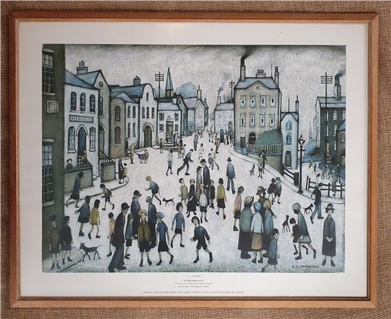 Laurence Stephen Lowry | Figures in an industrial landscape | MutualArt