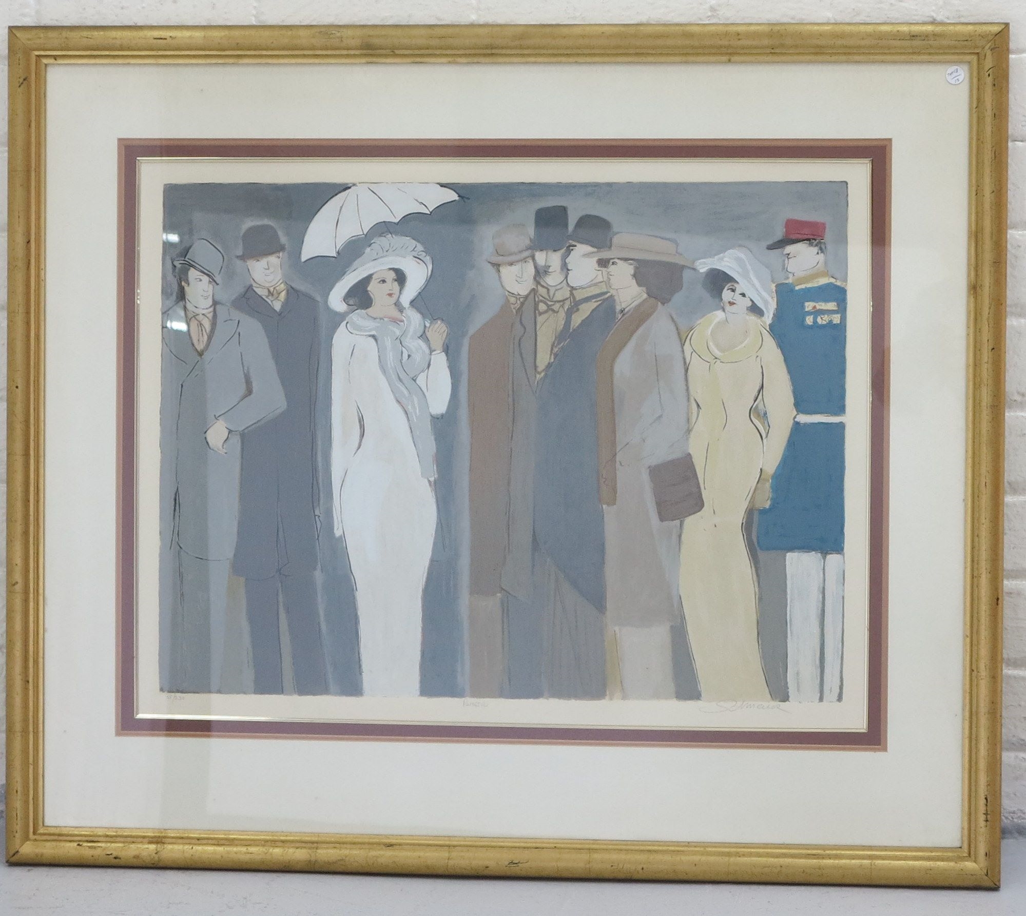 David Schneuer | DAVID SCHNEUER - LITHOGRAPH - PARASOL | MutualArt