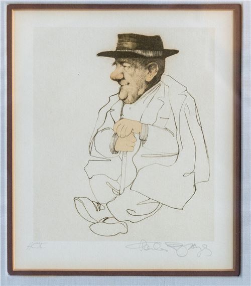 Charles Bragg | Old Man With Hat (Circa 1980) | MutualArt