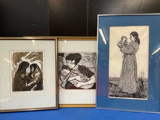 Robert McGovern | Three Robert McGovern Figural Woodblock Prints ...