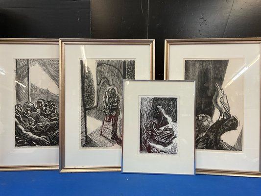 Robert McGovern | Four Robert McGovern Woodblock Prints | MutualArt