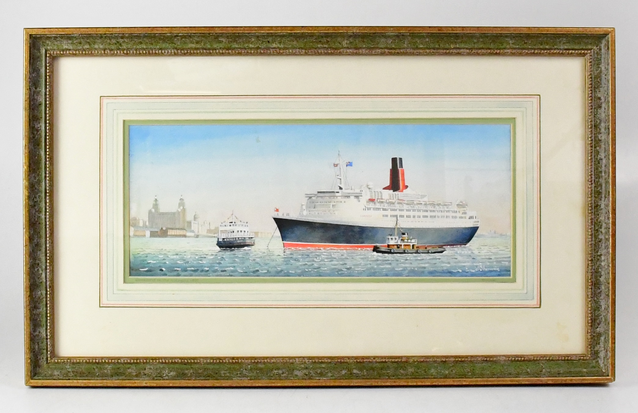 John Shimmin | Cunard in The Mersey 1930 (1930) | MutualArt