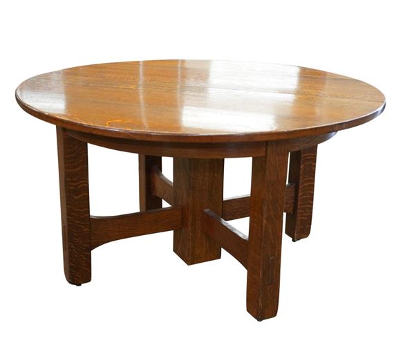 Gustav Stickley | A Gustav Stickley Arts and Crafts Oak Extending ...