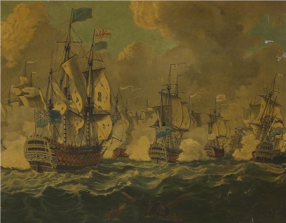Richard Paton | The Battle of Quiberon Bay | MutualArt