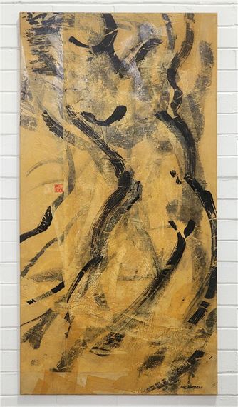 Marc Rambeau | Japanese style canvas and ink artwork | MutualArt