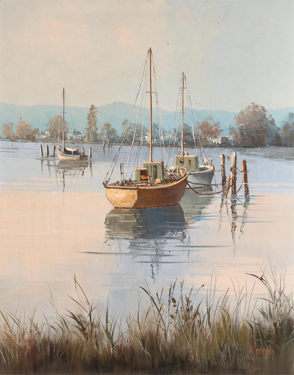 Fay Joseph | Trawlers on the Tamar | MutualArt