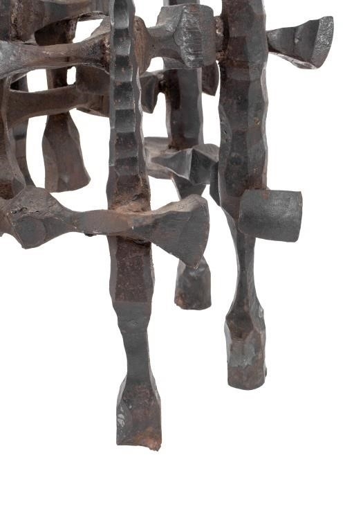 David Palombo | Brutalist Menorah Iron Sculpture (20th Century) | MutualArt
