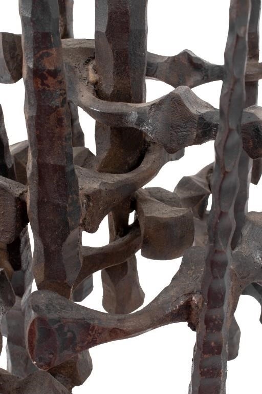 David Palombo | Brutalist Menorah Iron Sculpture (20th Century) | MutualArt