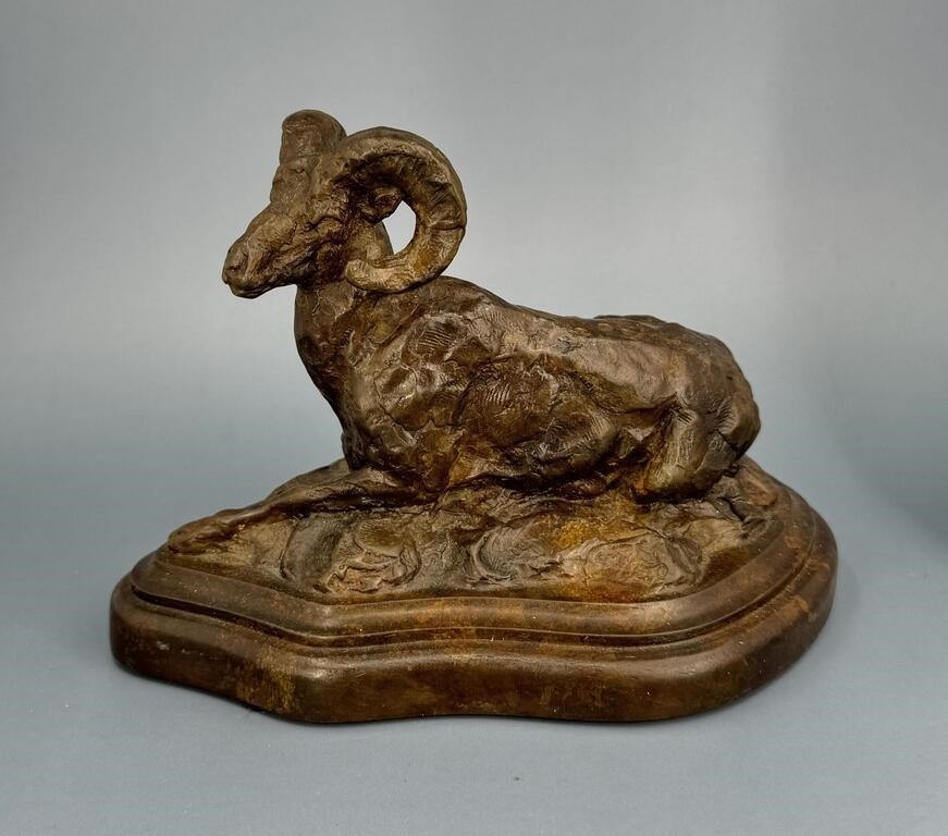 Tim Shinabarger | Tim Shinabarger Always Alert Bighorn Sheep Bronze ...