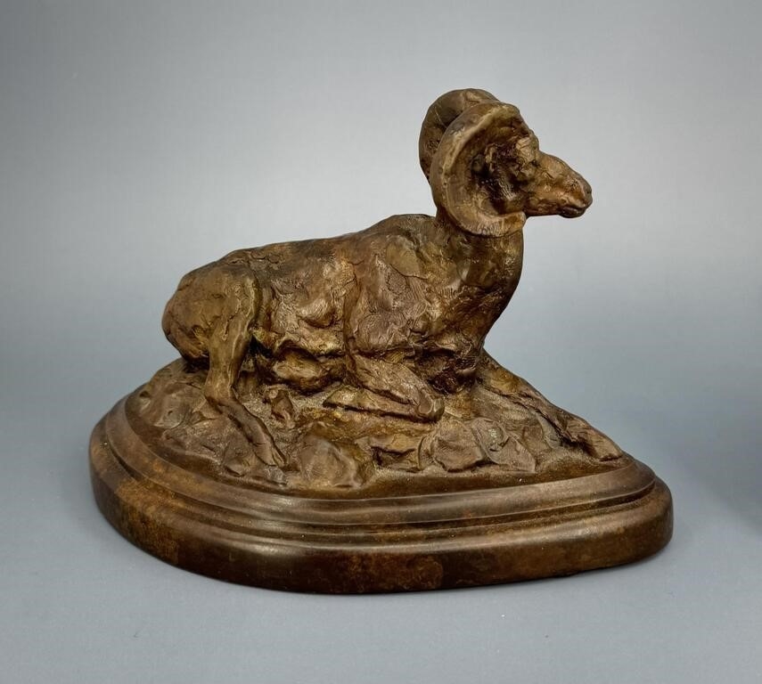 Tim Shinabarger | Tim Shinabarger Always Alert Bighorn Sheep Bronze ...