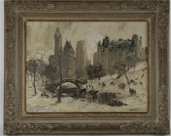 Archie Boyd Teater | Winter scene of Central Park in New York City ...