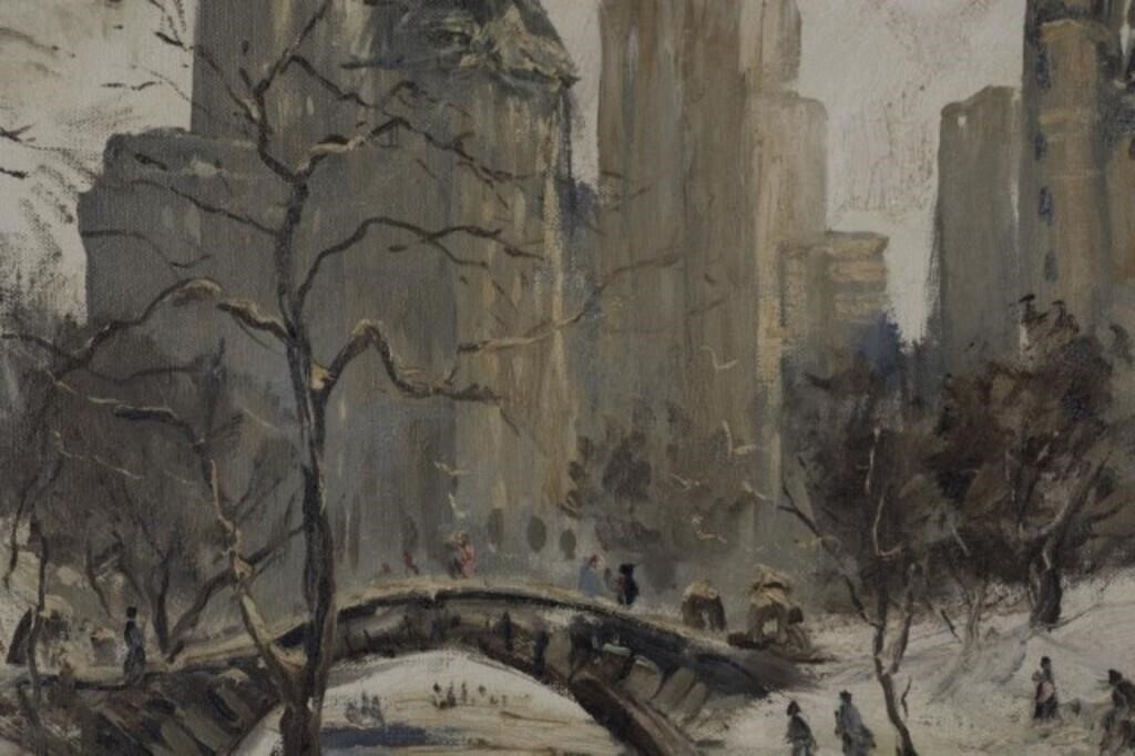 Archie Boyd Teater | Winter scene of Central Park in New York City ...