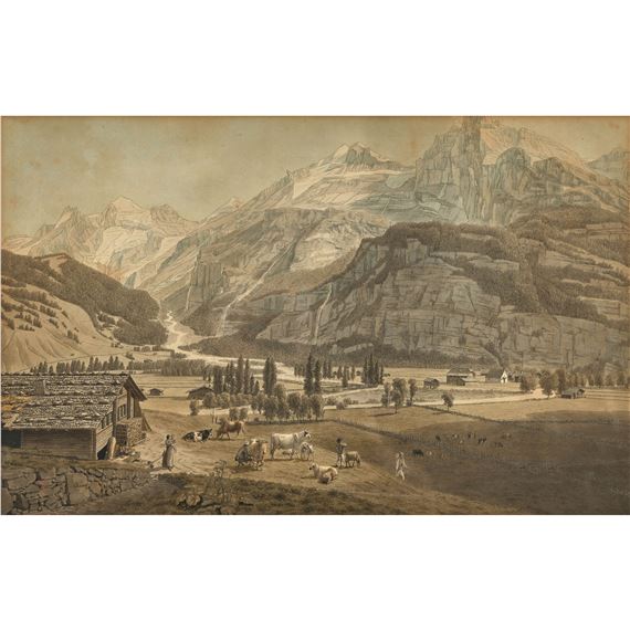 Johann Jakob Biedermann | Dans la Valée de Kandersteg | MutualArt